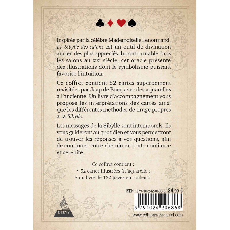 LA SIBYLLE DES SALONS - LE NOUVEL ORACLE DE MELLE LENORMAND - JAAP DE BOER